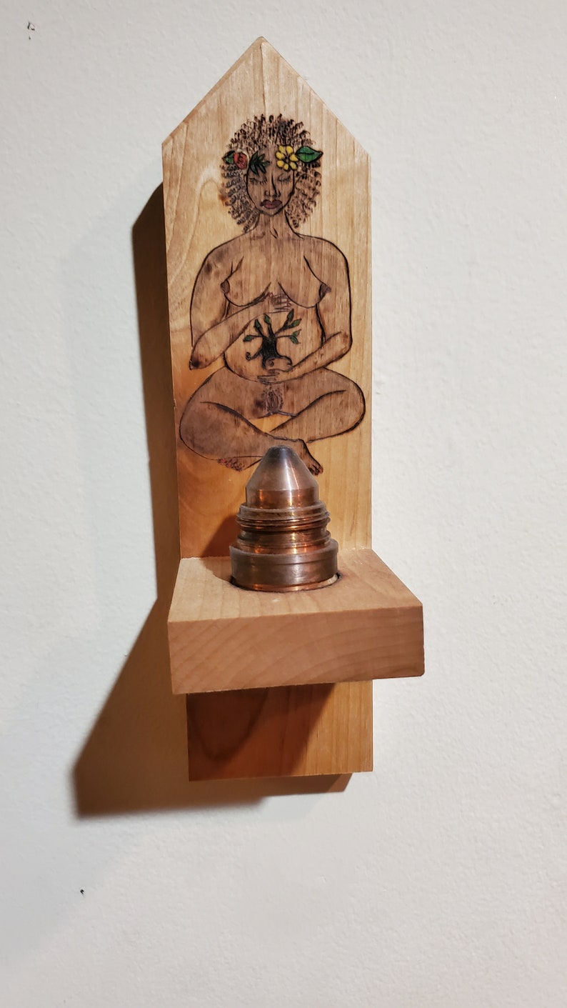 Rustic Wood Hanging Wall Shrine, Bohemian Prayer Altar - Etsy