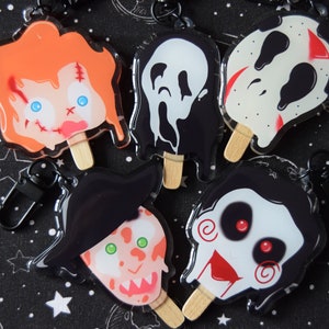 Horror Icon Ice Cream Acrylic Keychains - Etsy UK
