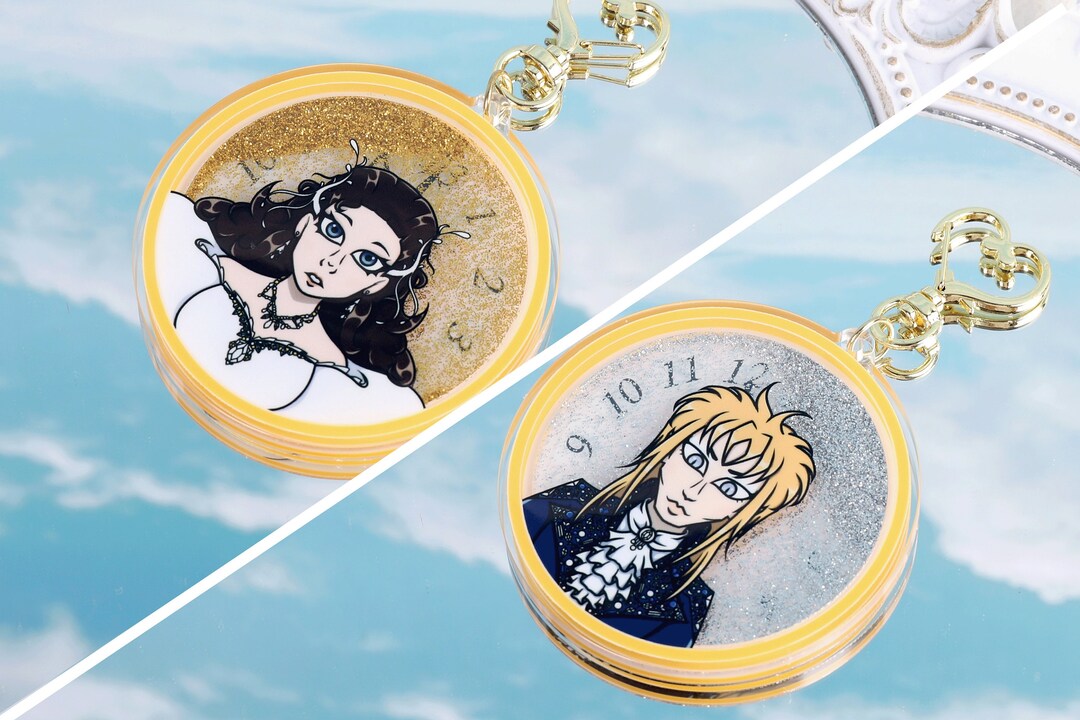 Labyrinth Masquerade Liquid Quicksand Acrylic Keychains - Etsy