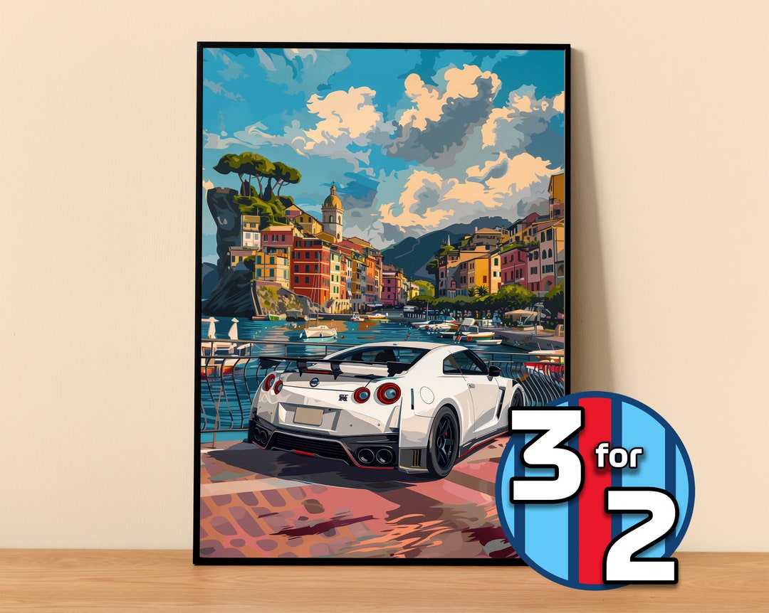 Nissan Poster GT-R R35 Poster 9200.2 JDM Wall Decor JDM Art ...