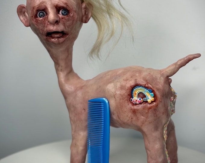 MY VILE PONY – Hand-sculpted Horror Art Doll – Surreal Grotesque ...
