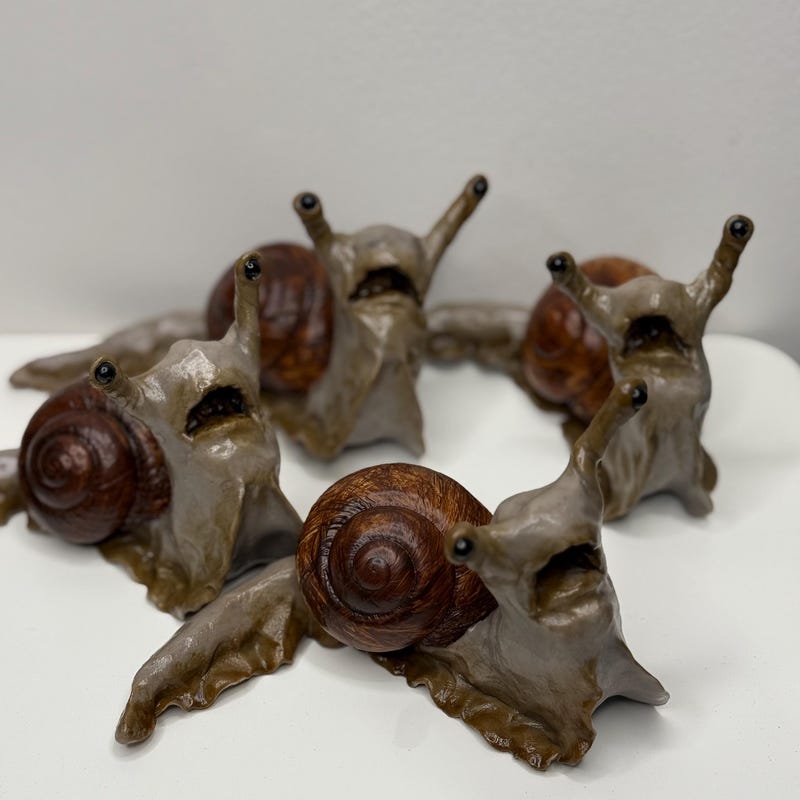 Polymer Clay Snail - Etsy