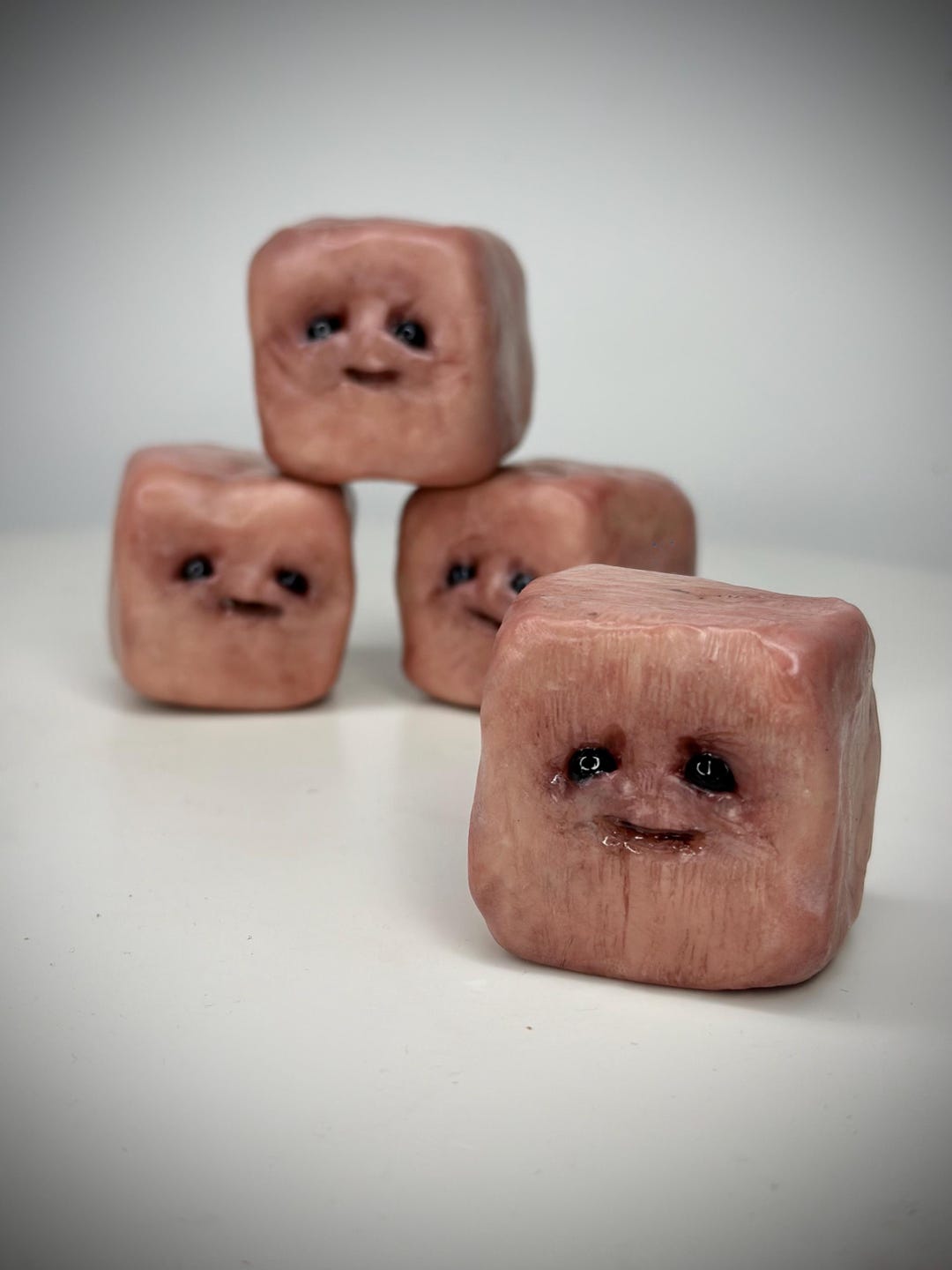 Handmade Polymer Clay Figurines coobs double-sided Expressions - Etsy