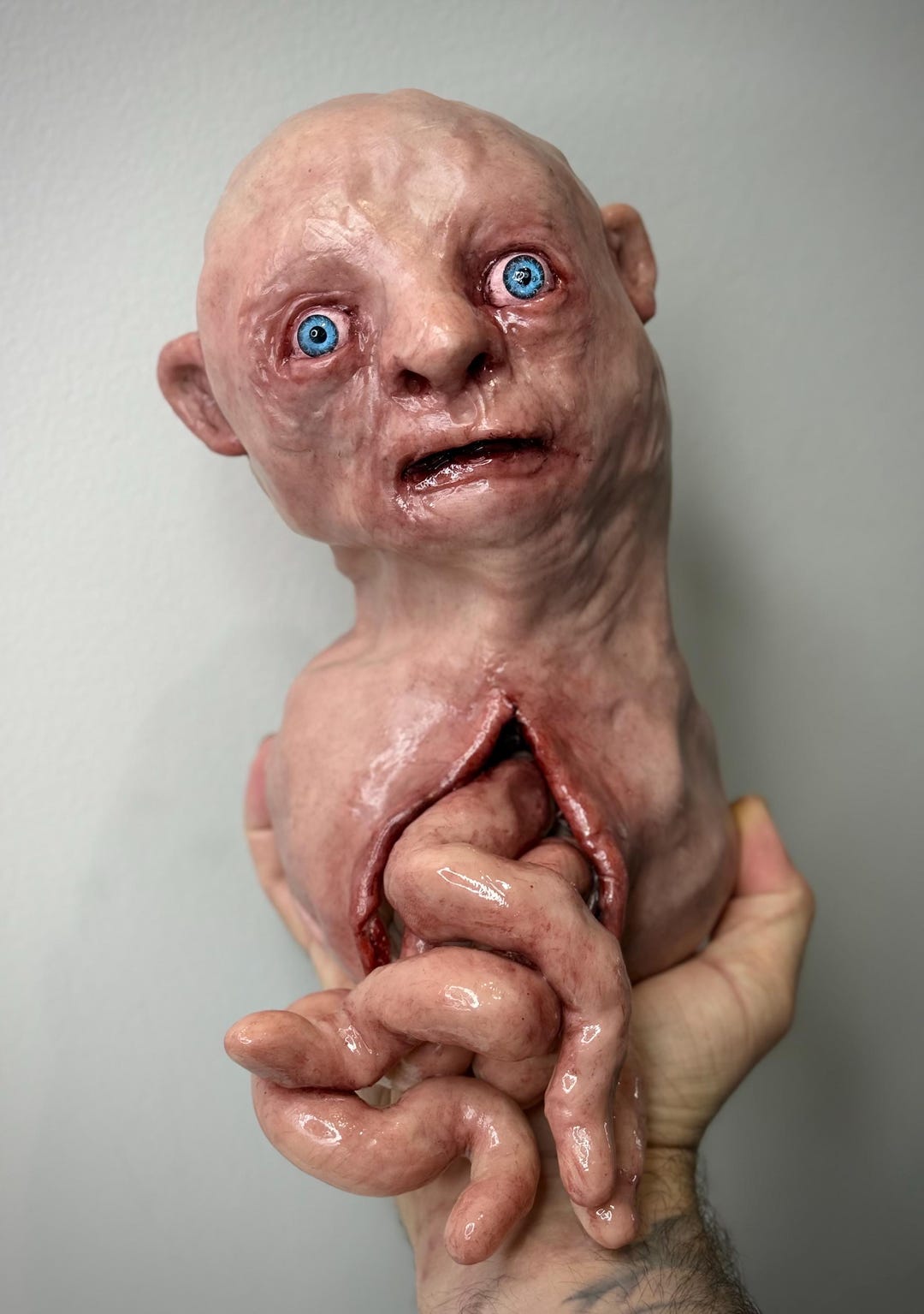 Still Inside– Intestinal Horror Bust Sculpture in Polymer Clay - Etsy