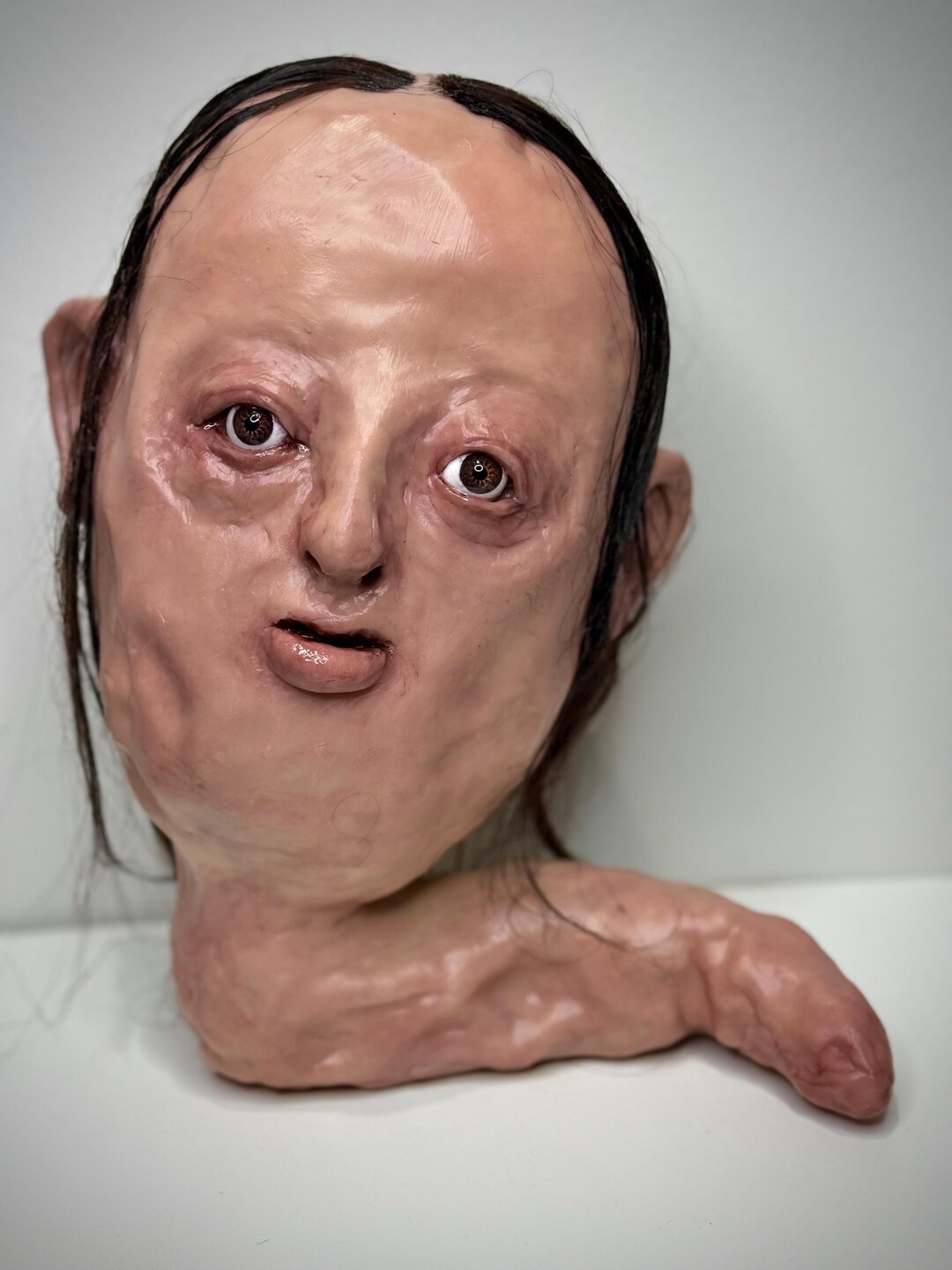 Distorted Portrait Sculpture – Polymer Clay Horror Bust - Etsy