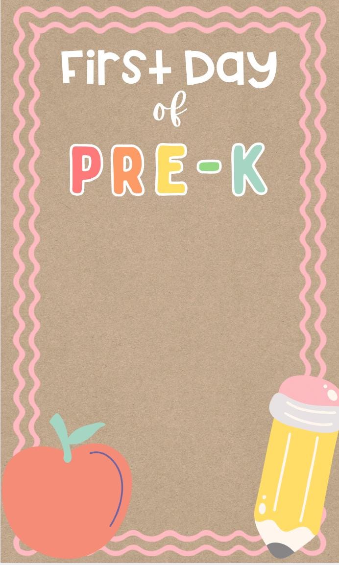 Editable First Day of School Banner | Canva Template | 5x3 Ft Backdrop ...