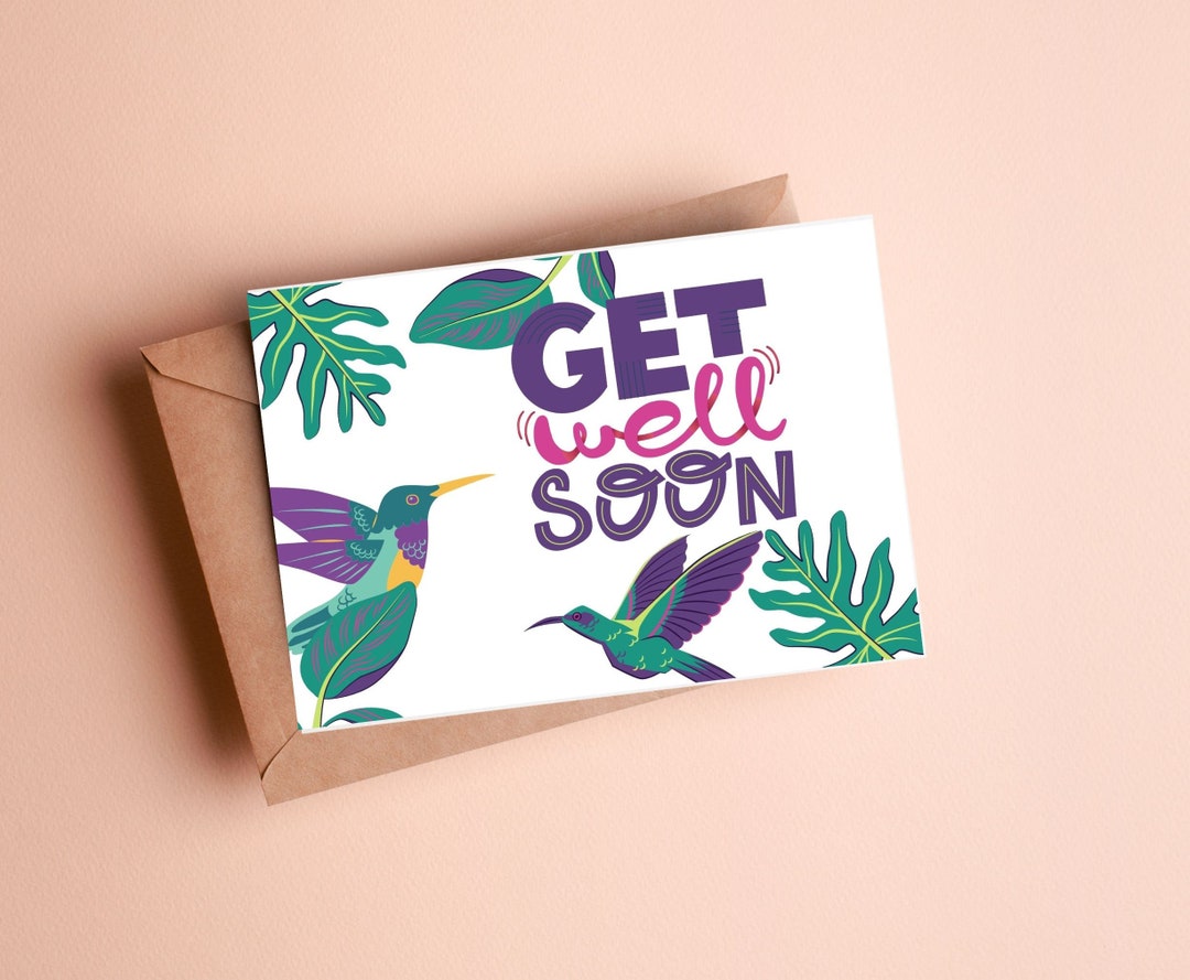 Get Well Digital Download Printable Greeting Card - Etsy