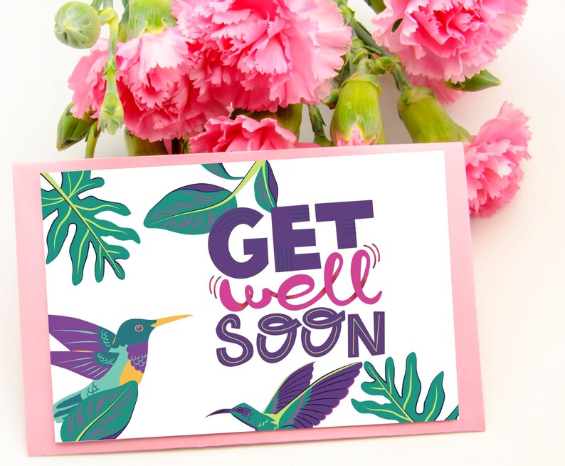 Get Well Digital Download Printable Greeting Card - Etsy