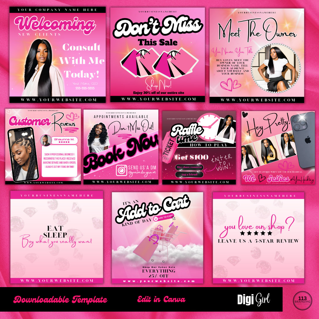 Get 10 Pink Editable Booking Flyers Bundle, Books Now Open Flyer ...