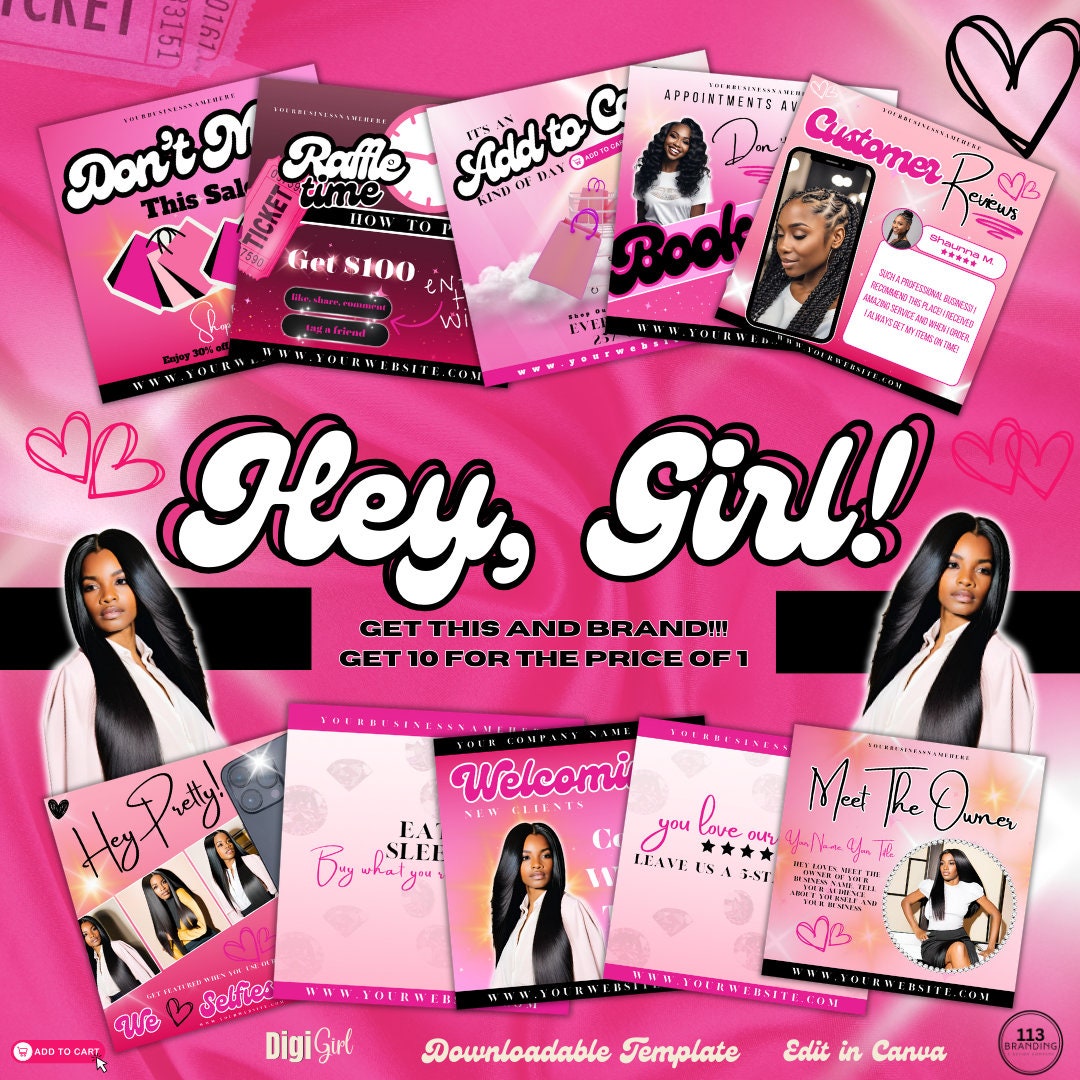 Get 10 Pink Editable Booking Flyers Bundle, Books Now Open Flyer ...