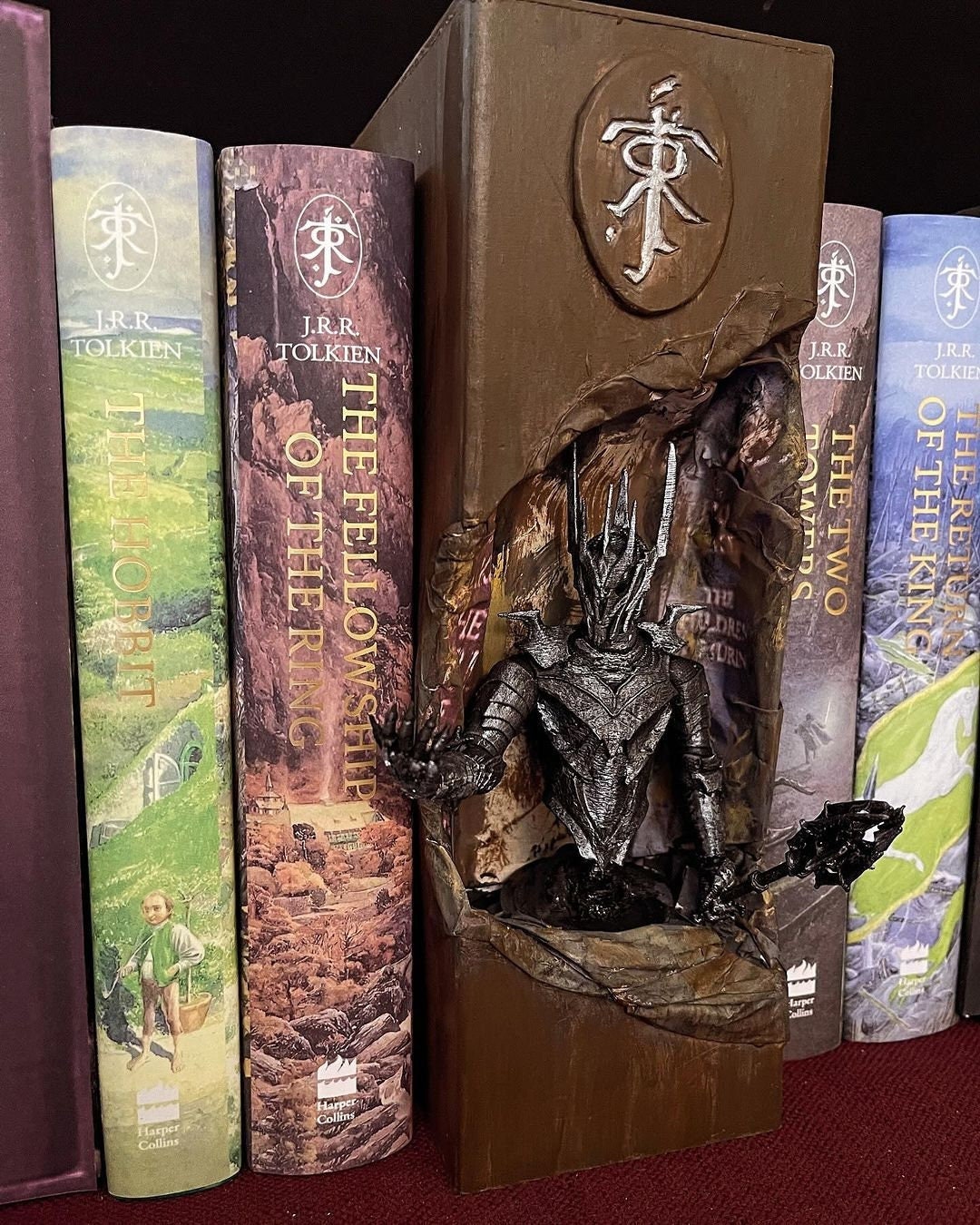 The Lord of the Rings Book Nook Sauron Filament 3D Print and Handmade ...