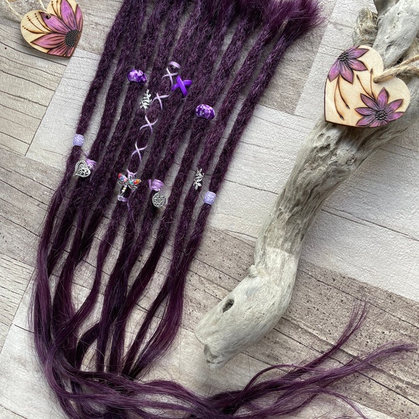 Purple Hair Extensions - Etsy