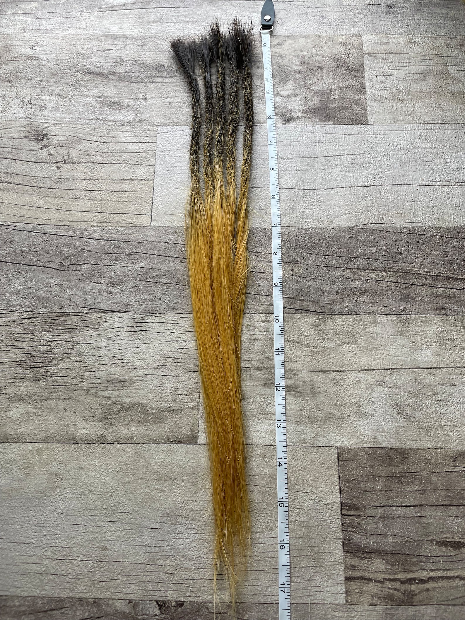 Ombre Black Yellow 100% Human Hair Dreadlock Extensions 17 Inch - Etsy