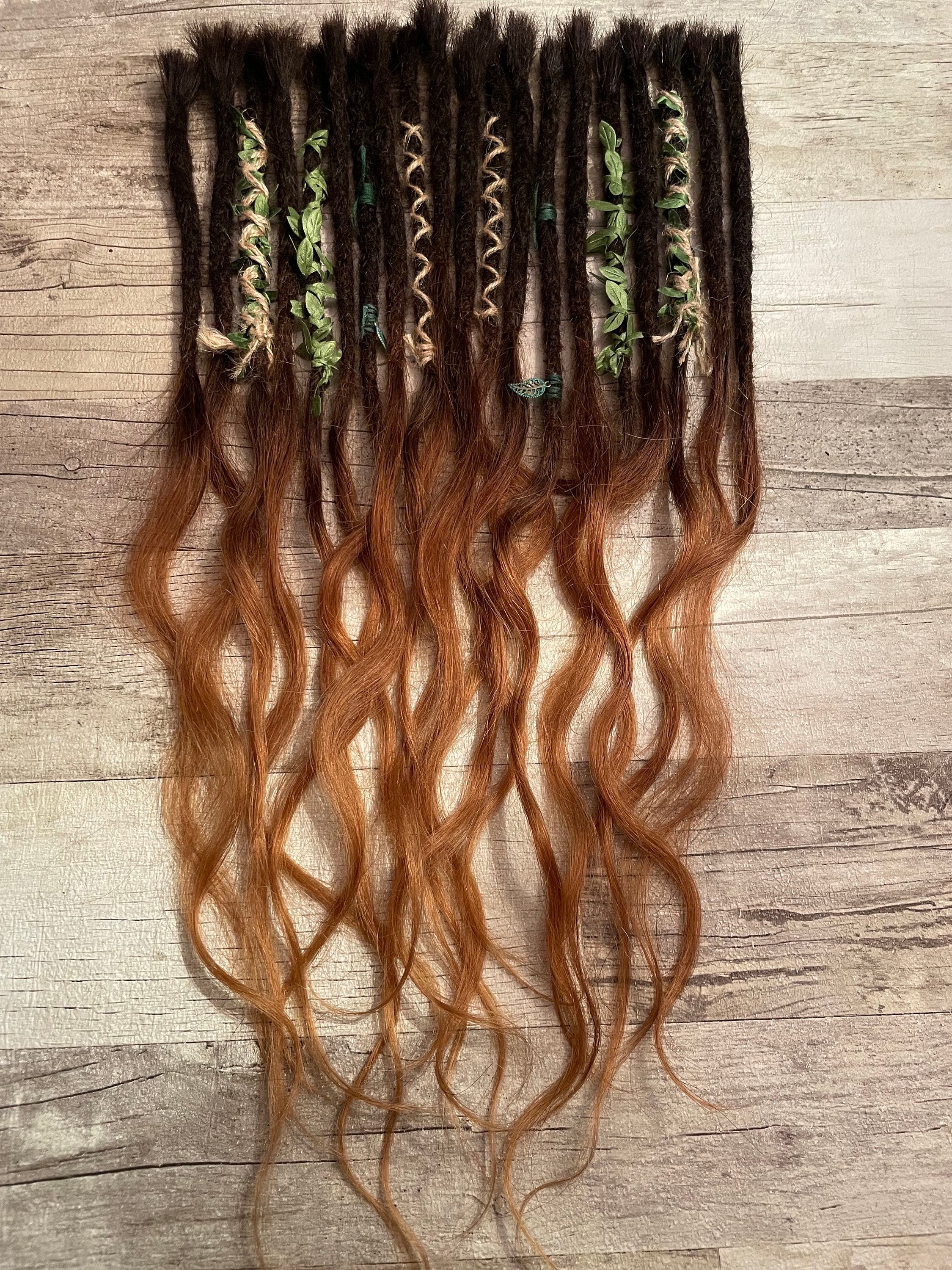 X10 Ombre Body Wave 100% Human Hair Dreadlock Extensions 21 Inches - Etsy