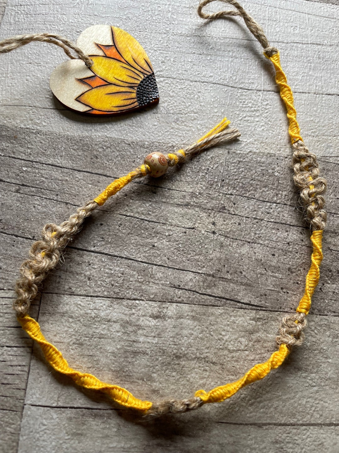 Macrame Hair Wrap Dreadlock Decoration Yellow 15 Inch - Etsy