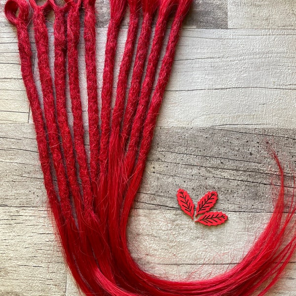 Red Hair Extensions - Etsy