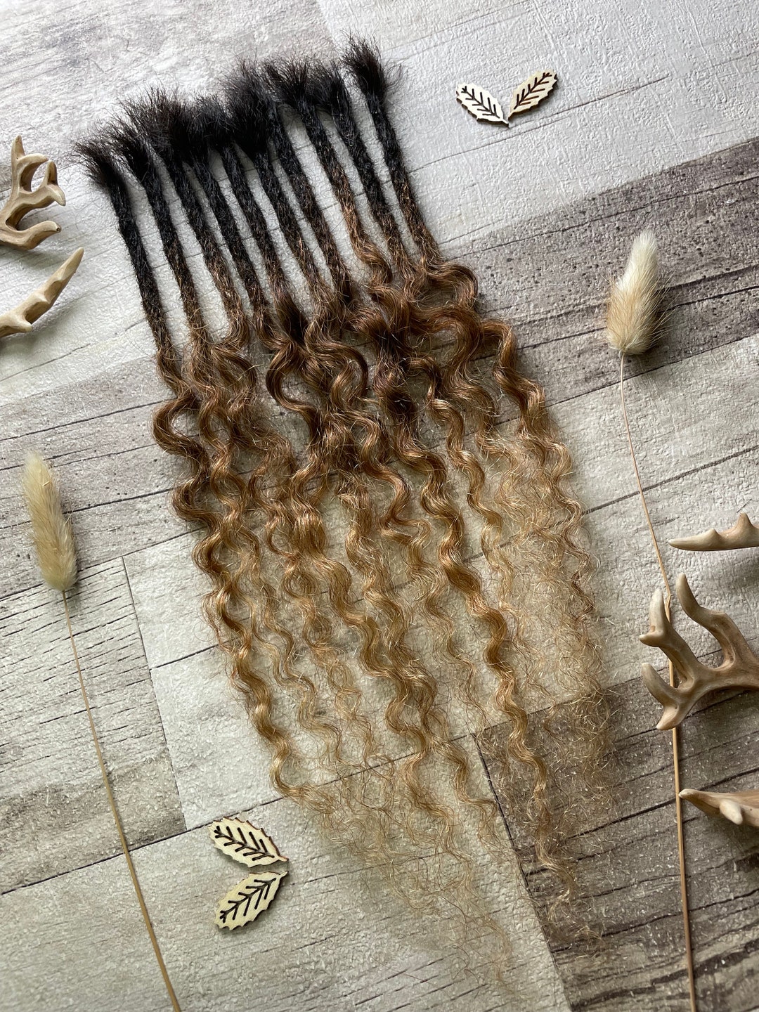 X10 Ombre Deep Wave 100% Human Hair Dreadlock Extensions 17 Inch - Etsy