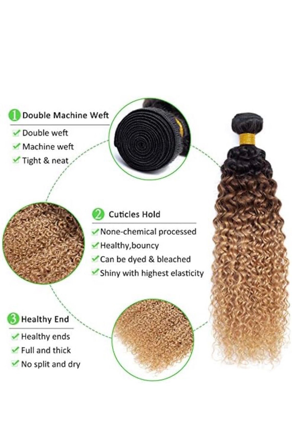 X10 Ombre Deep Wave 100% Human Hair Dreadlock Extensions 17 Inch - Etsy