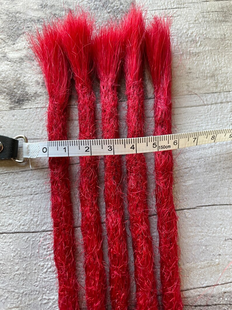 Red Dreadlock Extensions 100% Human Hair 17 Inch Looped Single Ended - Etsy