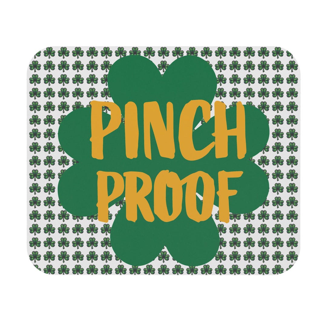 Pinch Proof, Mouse Pad (rectangle), 4 Leaf Clover - Etsy