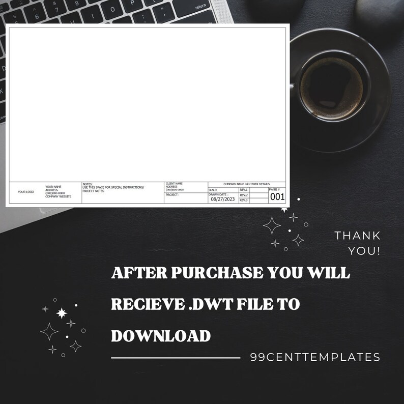 Autocad Title Block Templates 11x17 Vertical & Horizontal - Etsy