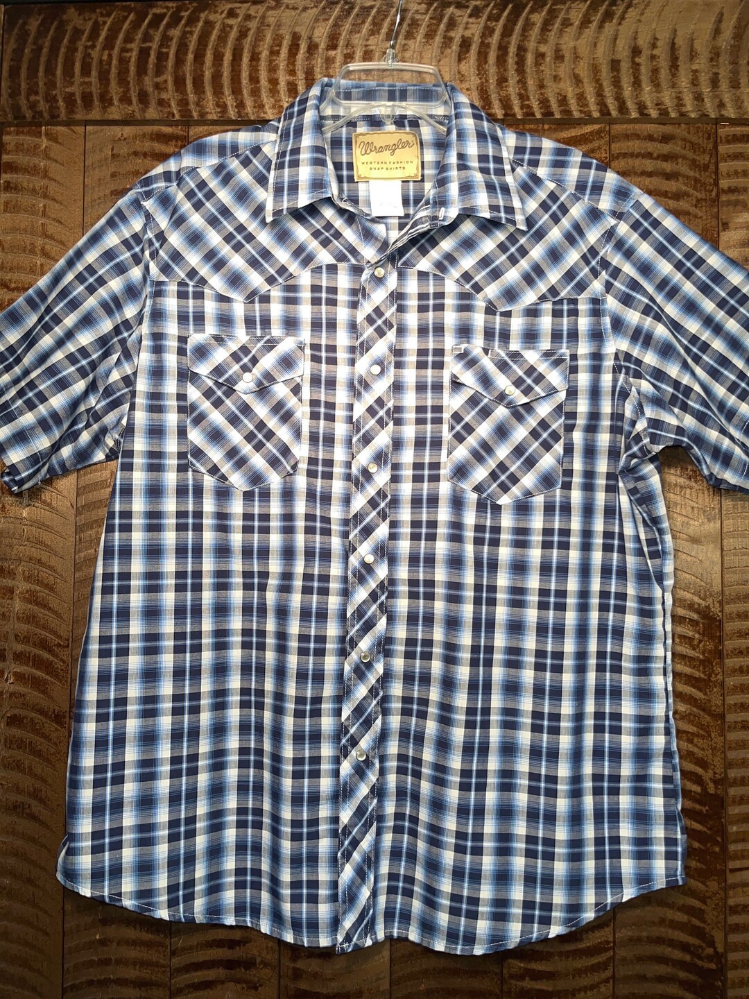 Wrangler Western Fashion Snap Button Shirt Mens XL - Etsy