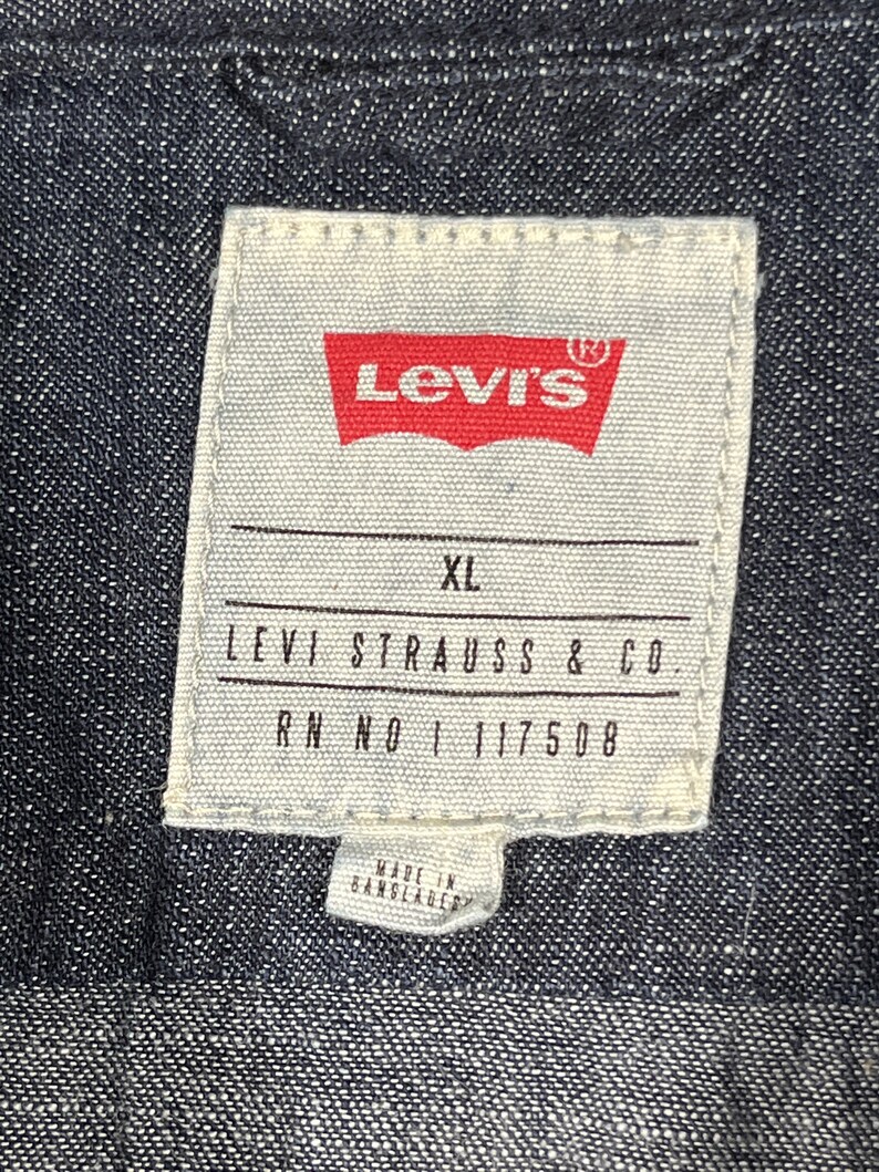 Levi’s Denim Button Down Western Heavy Duty Shirt Mens XL - Etsy