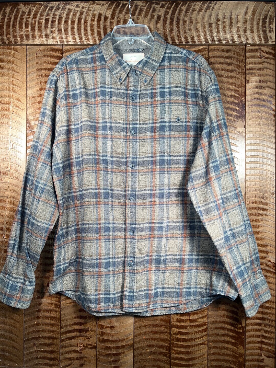 Original Weatherproof Vintage Western Style Flannel Button Down Long ...