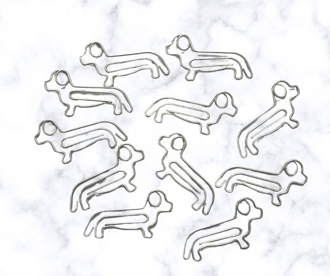 Dachshund Paper Clips, Dog Lover Gift, Fun Office Supplies (20 Count ...
