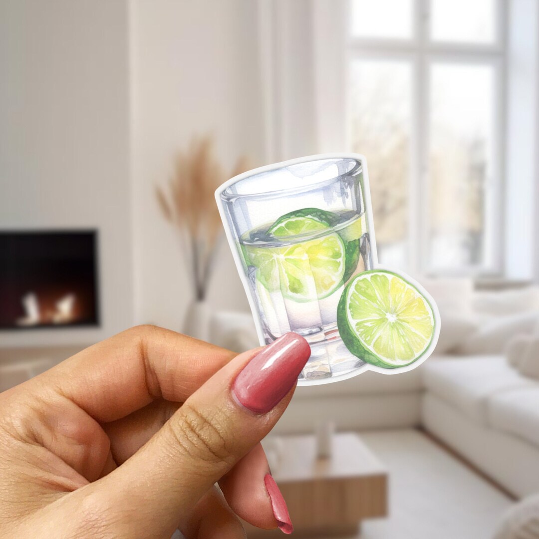 Tequila Shot Vinyl Decal Sticker, Cocktail Sticker, Classic Cocktail ...