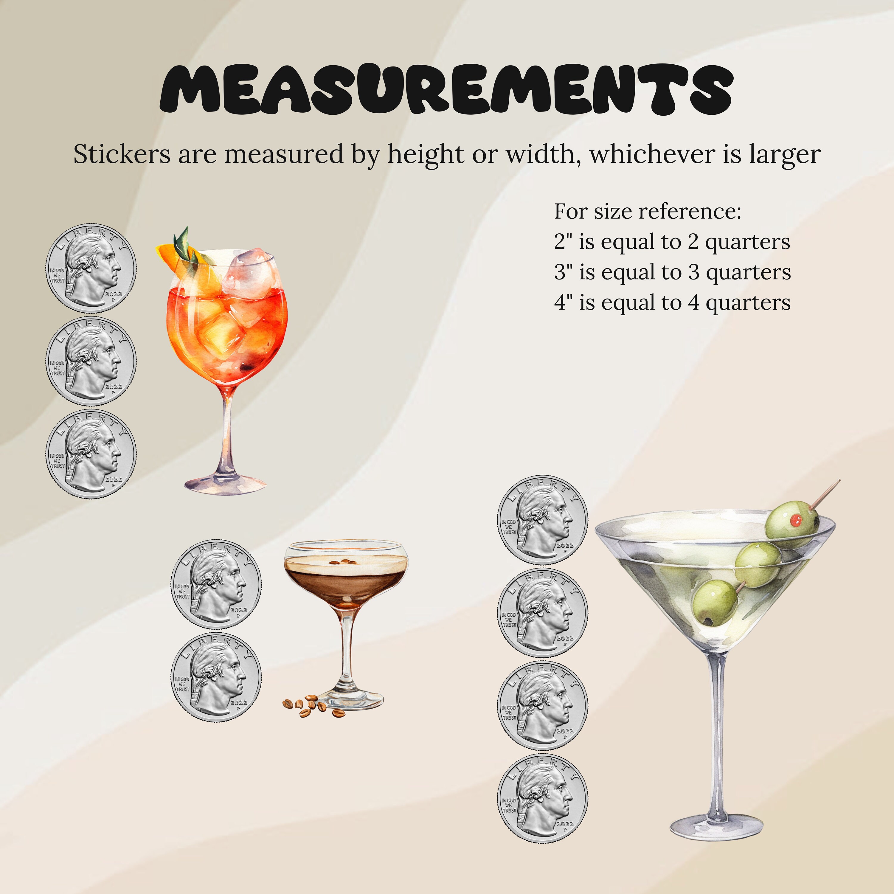 Dirty Martini Vinyl Decal Sticker, Cocktail Sticker, Classic Cocktail ...