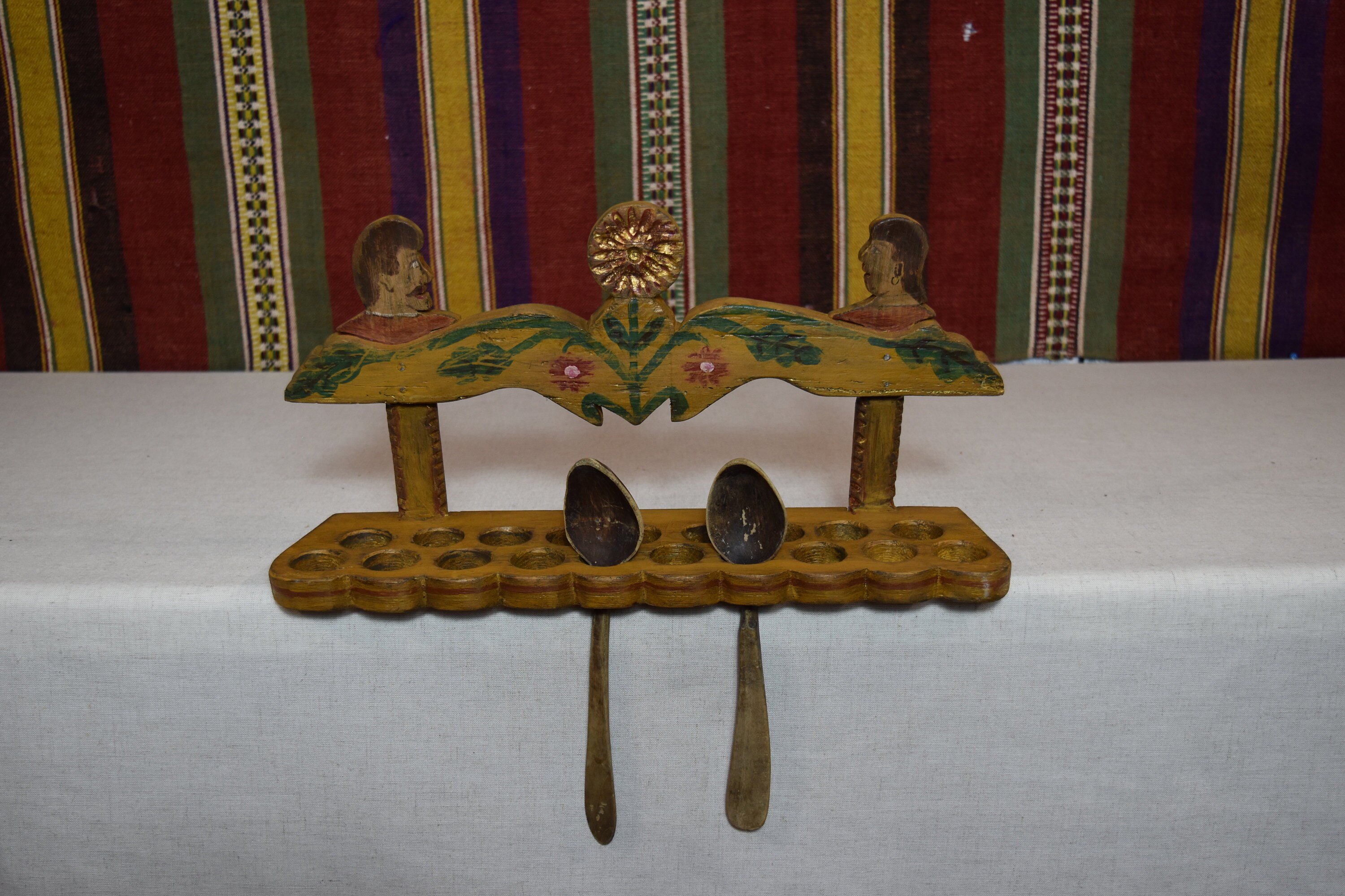 Vintage Spoon Holder Spoon Rest Wall Wood Shelf Rustic Utensil ...