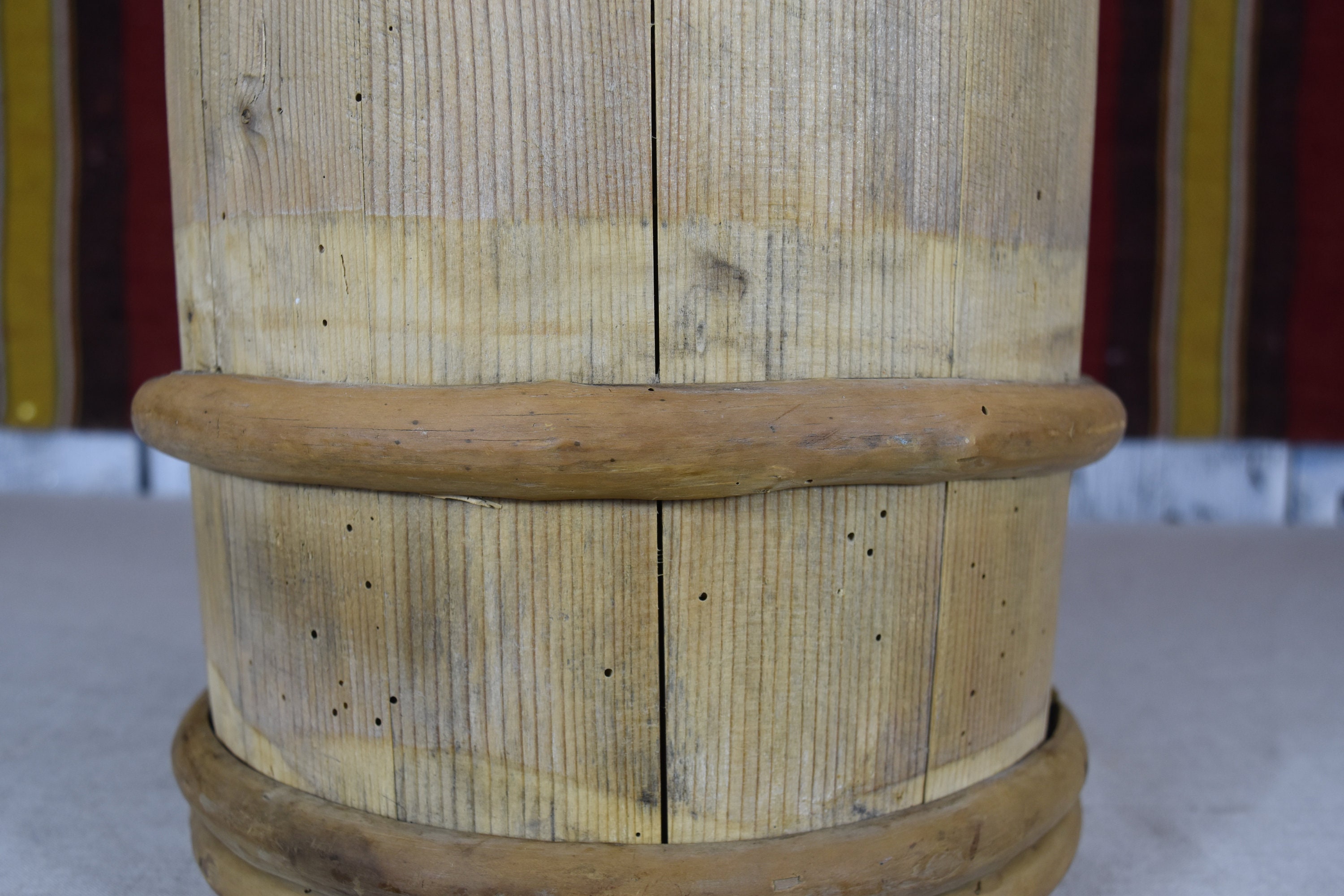 Wooden Barrel Antique Wooden Barrel Rustic Barrel Wooden Barrel Decor ...
