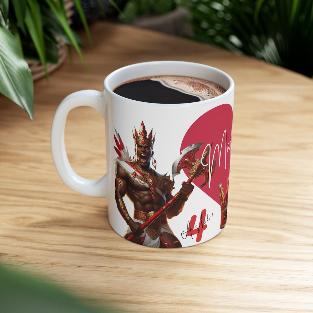 Ceramic Orisha Mug / Orisha Mug / 11oz / SHANGO 9 / Gifts for Santeros ...