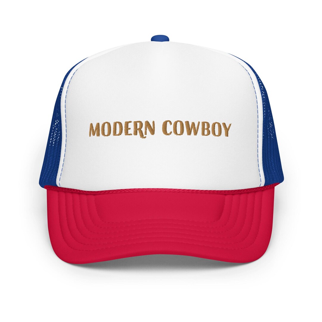 Modern Cowboy: Foam Trucker Hat / CUSTOM Thread Color! | Cowboy ...