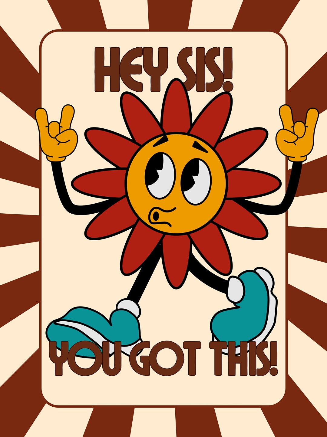 Hey Sis, You Got This: Digital Print / Designed by Eggy Collective - Etsy