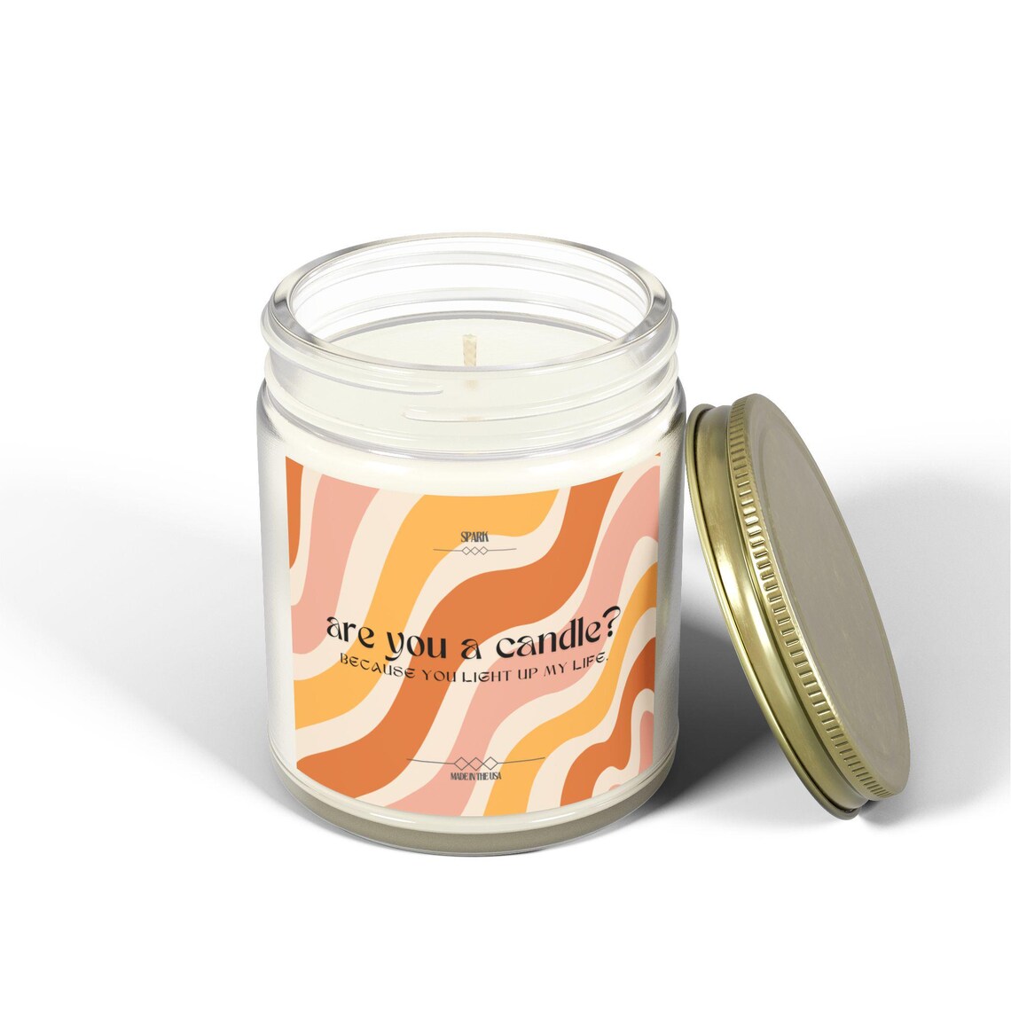 LOML - Create Your Own Spark, Scented Candles, Coconut Apricot Wax and ...