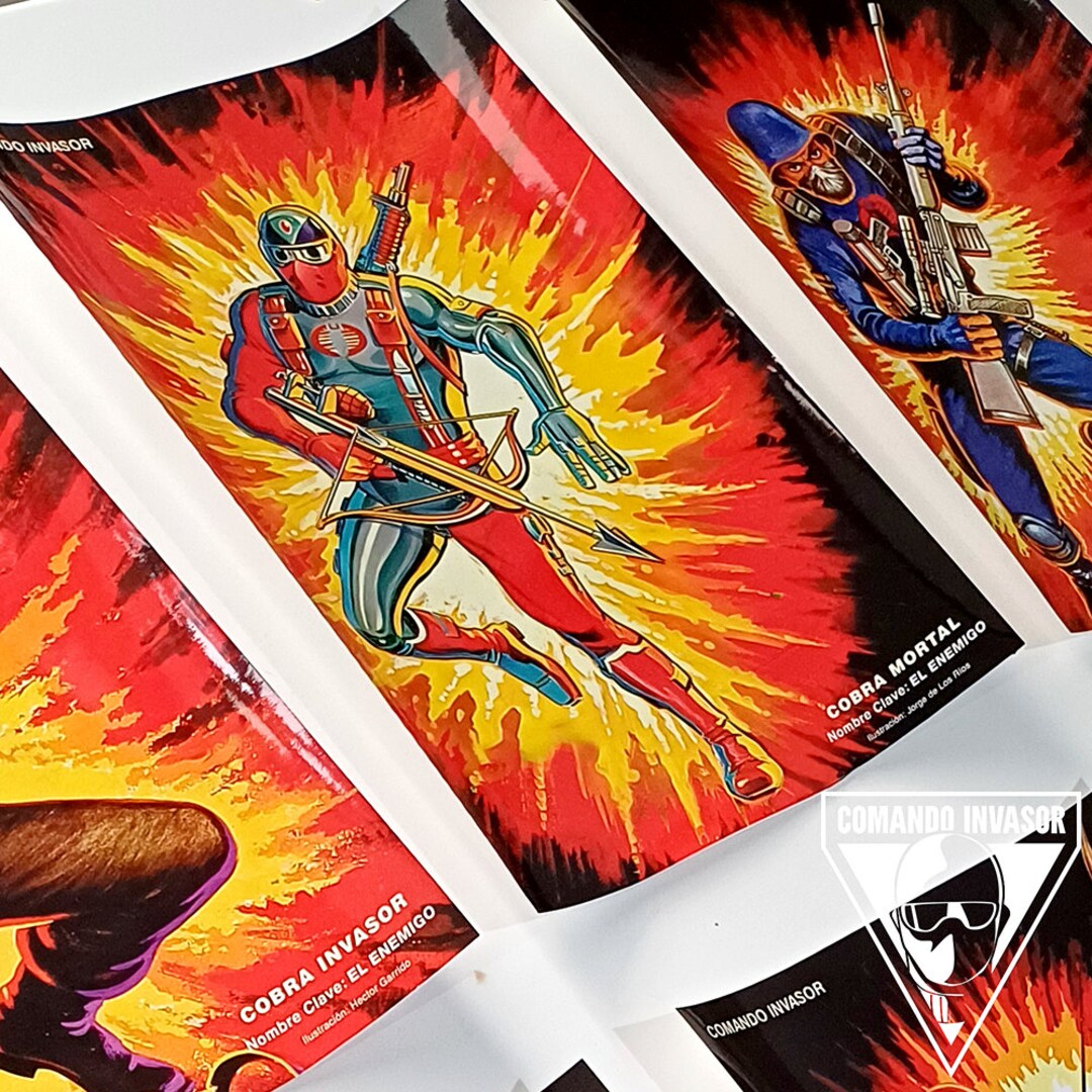 Set of 20 Posters of GIJOE Plastirama Invasor Command - Etsy