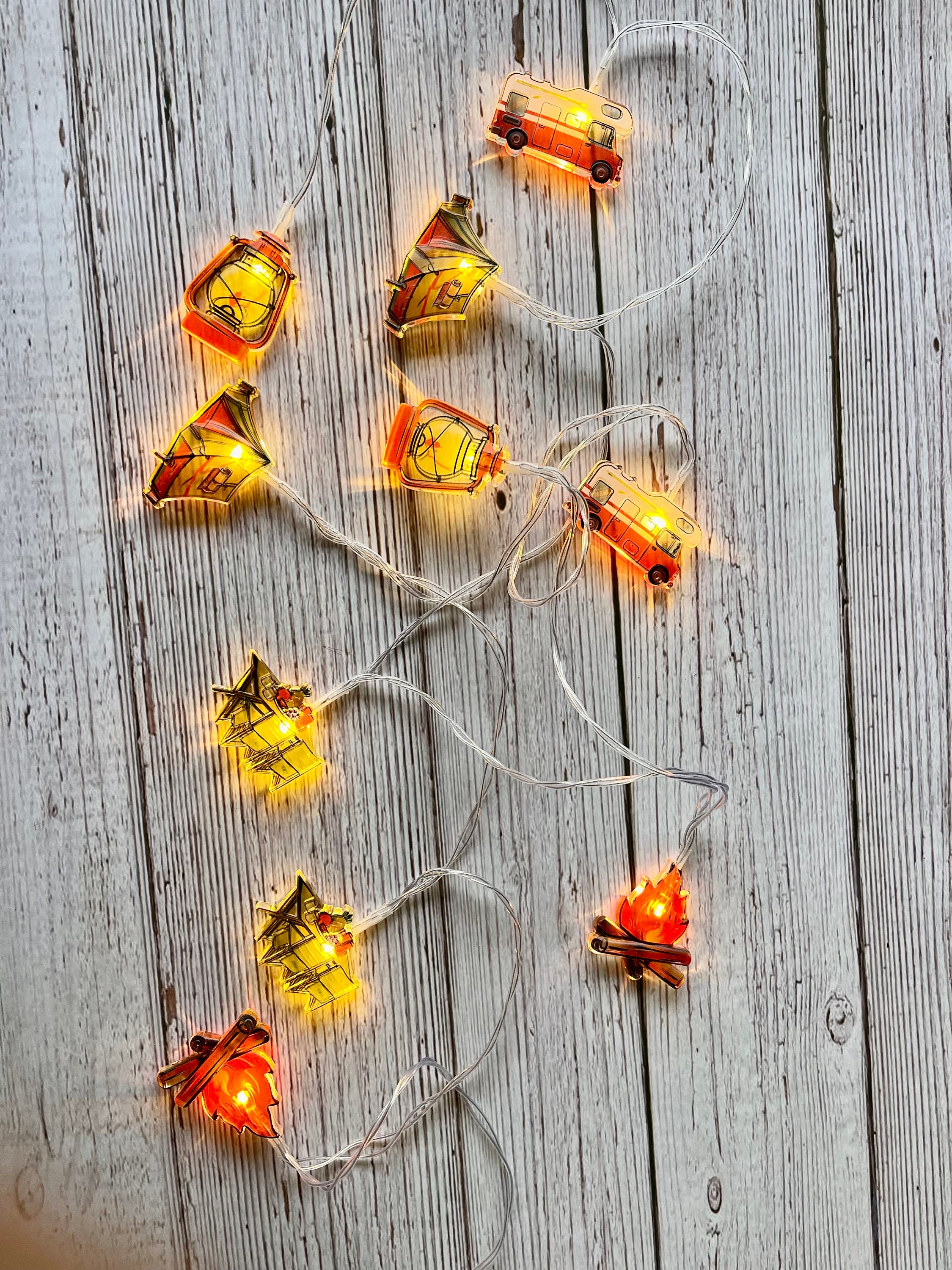 Camping Campfire Themed String Lights - Etsy