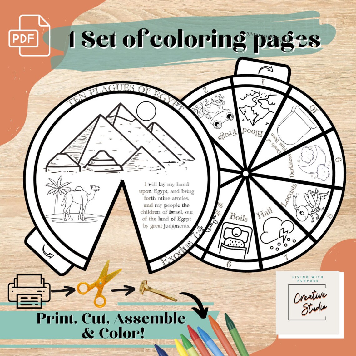 DIGITAL | KJV Ten Plagues | Printable Bible Activity | Homeschool ...