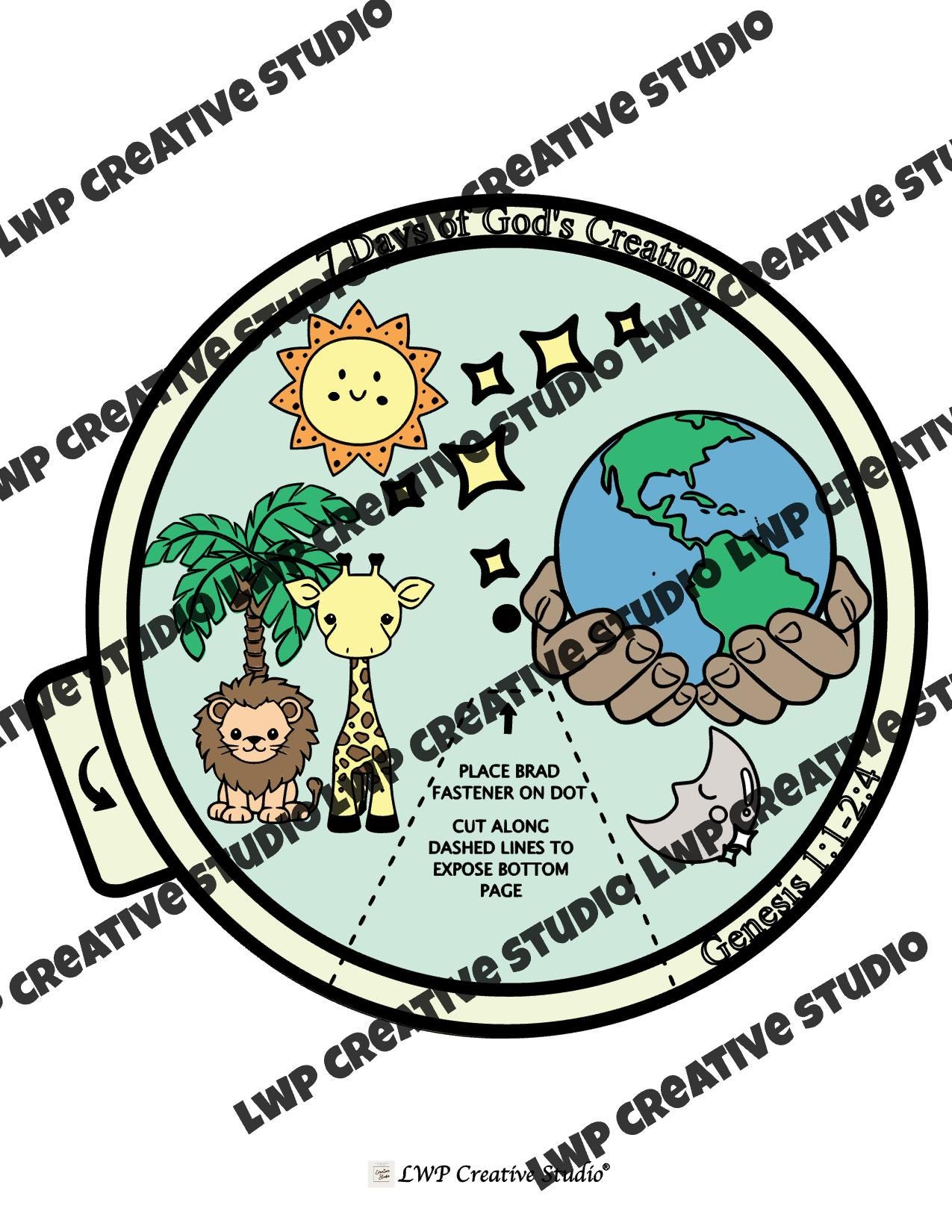 DIGITAL KJV 7 Days of Creation Printable Bible Activity Homeschool Kids ...