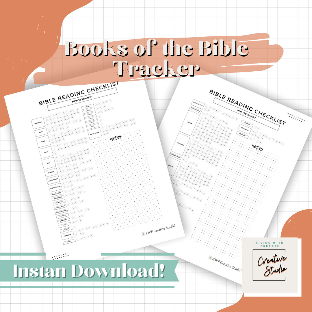 DIGITAL | Books of the Bible Tracker & Checklist | Old Testament | New ...