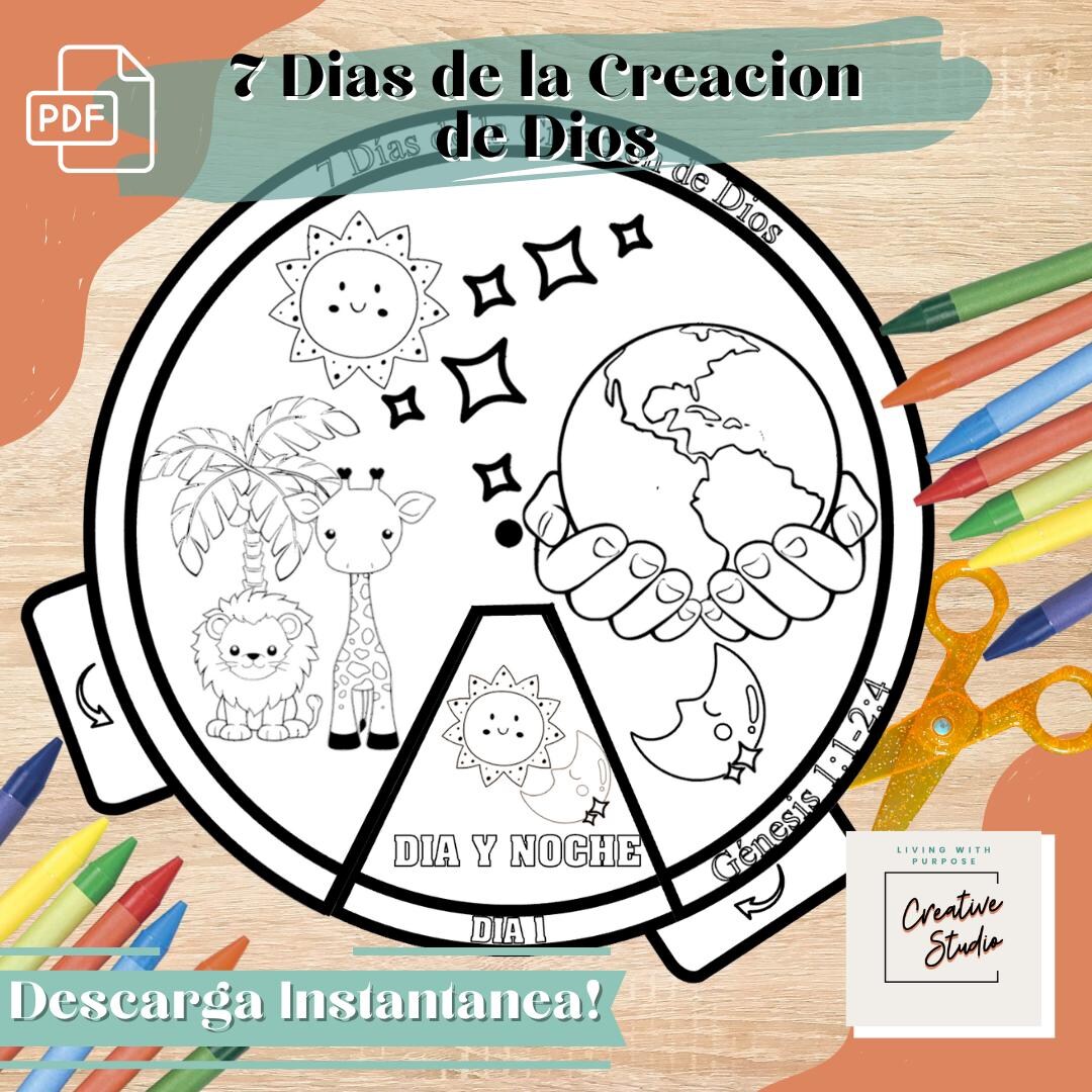 DIGITAL | 7 Dias De La Creación | Espanol | Reina Valera | Actividades ...