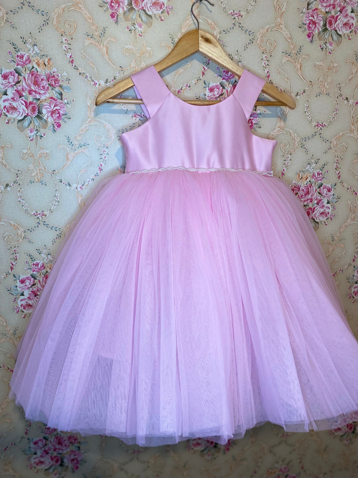 Pink Girl Dress. Children's Fashion in Pink. Pink Party Dress. Girl's ...