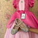 Girls Peach Party Dress, Custom Color Elegant Dress, Birthday Dress ...