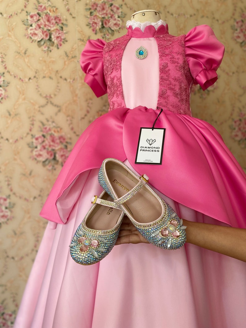 Girl's Peach Dress, Dresses for Girls, Birthday Dress, Girls Dress for ...