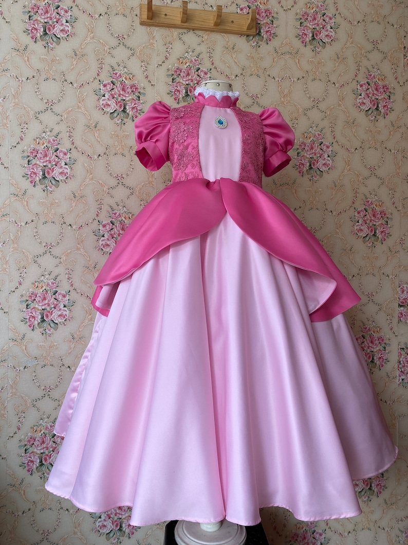 Girl's Peach Dress, Dresses for Girls, Birthday Dress, Girls Dress for ...