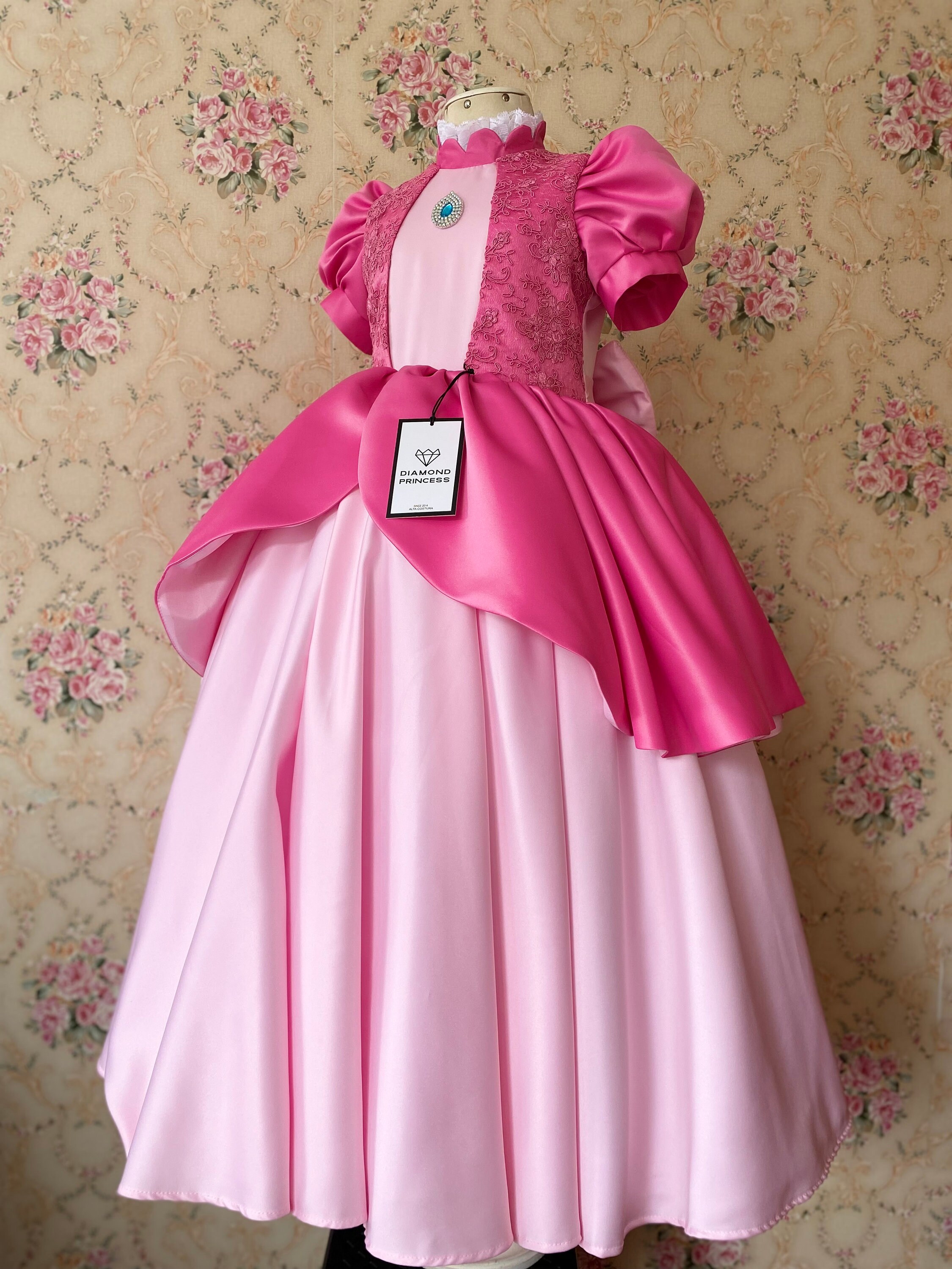 Girl's Peach Dress, Dresses for Girls, Birthday Dress, Girls Dress for ...