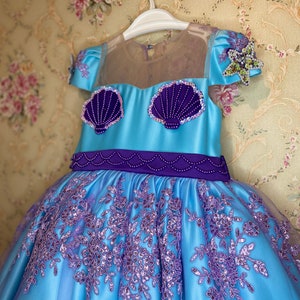 Mermaid Dress, Mermaid Costume, Mermaid Dress, Girl Dress, Ariel ...