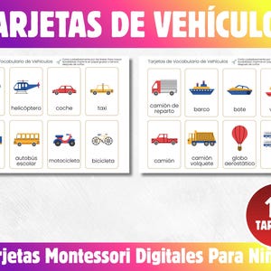 128 Tarjetas De Vocabulario Para Niños Para Imprimir | Animales ...